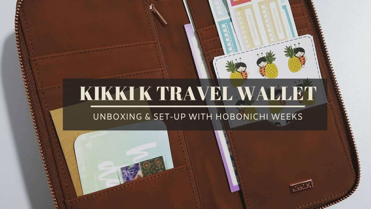 KIKKI K TRAVEL WALLET | UNBOXING & SET - UP [with HOBONICHI WEEKS ...