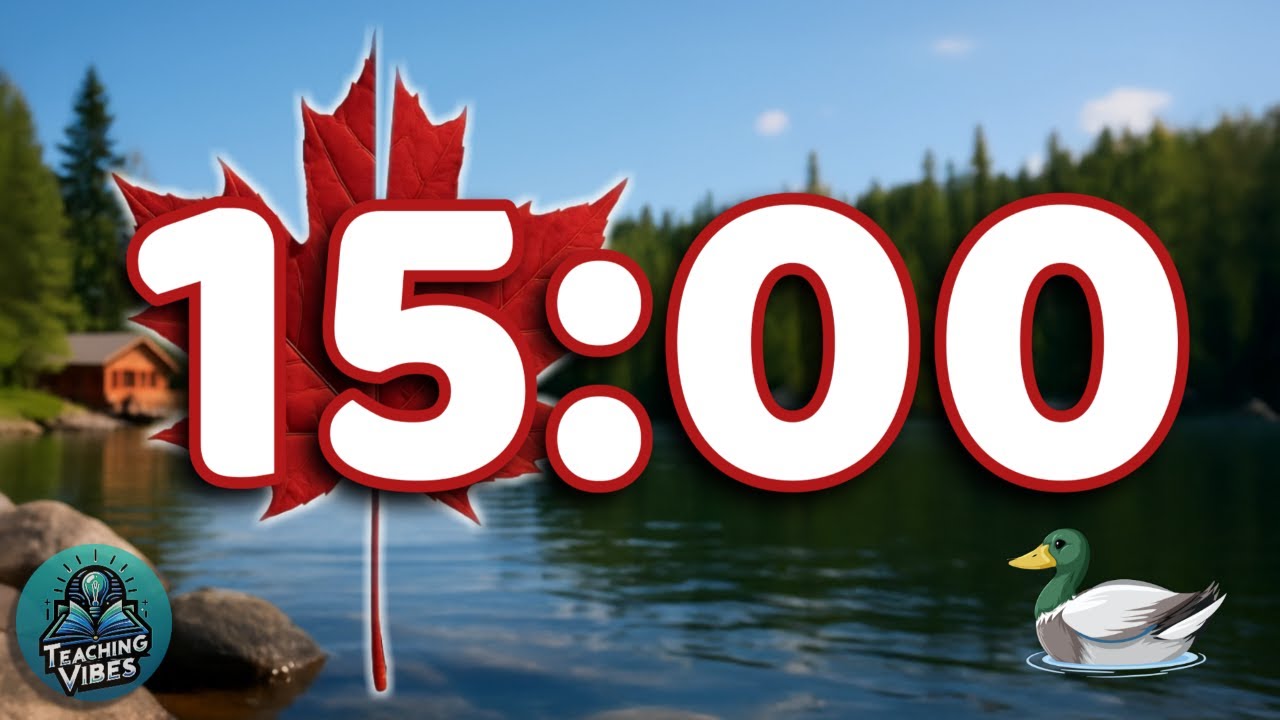 15 Minute Relaxing Timer for Canada Day with Chill Calm Music - YouTube