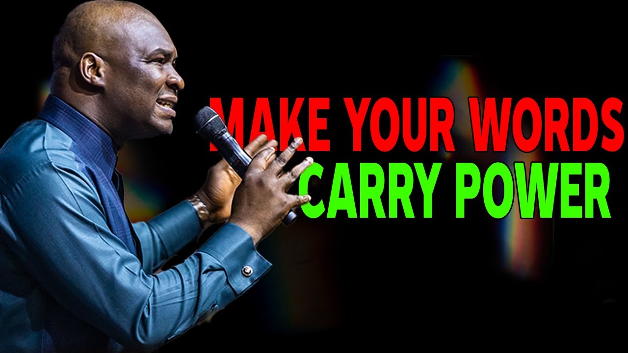 HOW TO MAKE THE WORD YOU SPEAK CARRY POWER - APOSTLE JOSHUA SELMAN ...