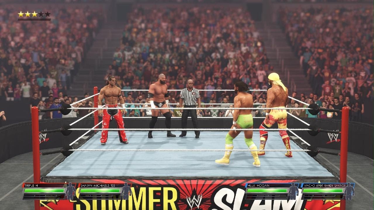 D-Generation X vs The Mega Powers Tag Team Tornado Match - YouTube