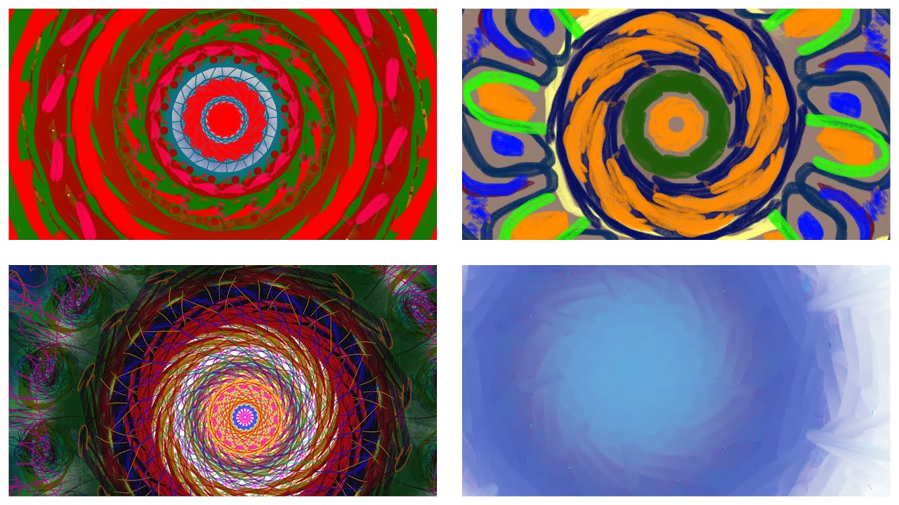 Radial designs created by second graders on sketchbook app - YouTube