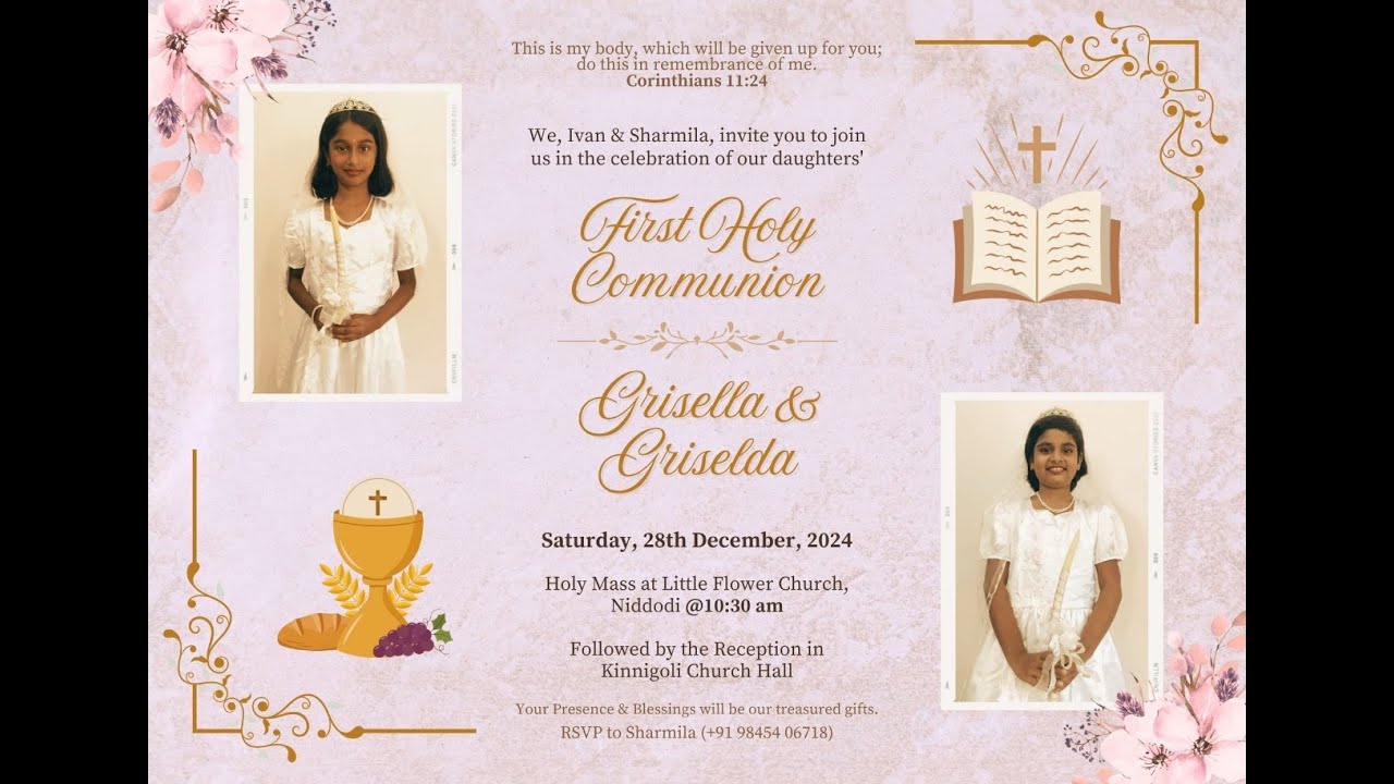 First Holy Communion of Grisella & Griselda - YouTube