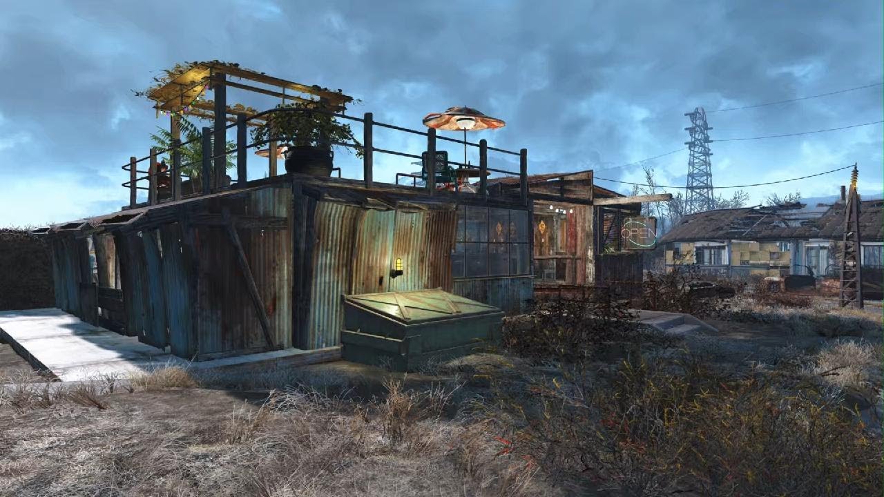 Fallout 4 Bar/Diner Sanctuary Hills - YouTube