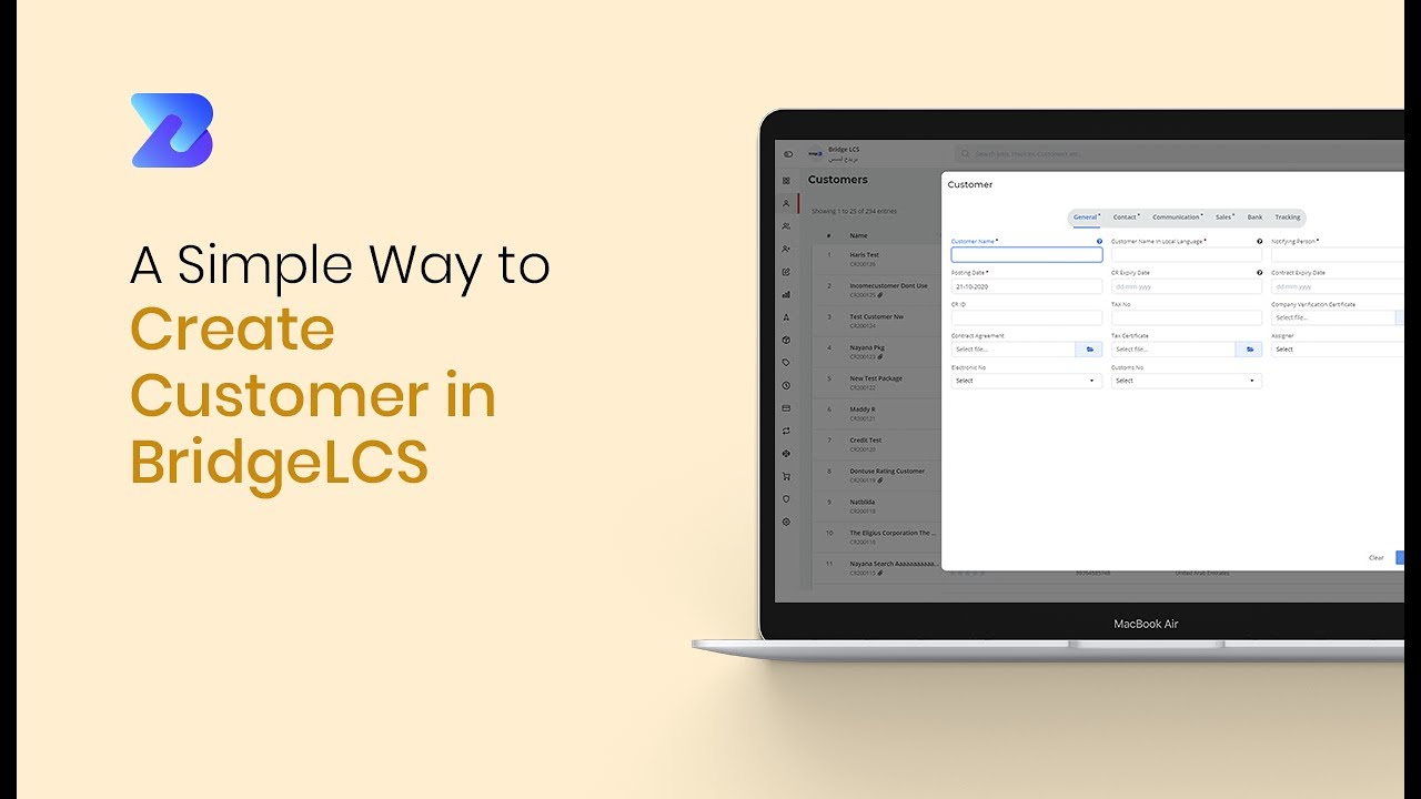How to Create a New Customer in Bridge LCS: Tutorial | Freight ...