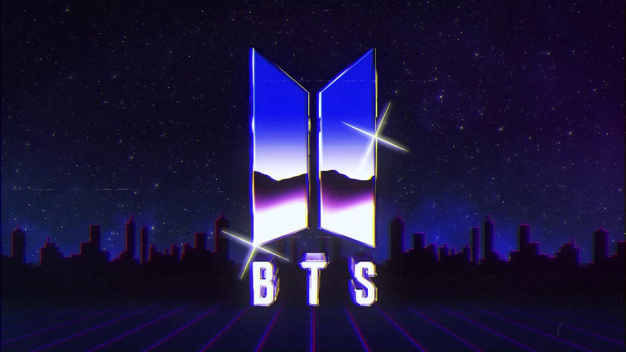 BTS Retro Wave Logo Animation - YouTube