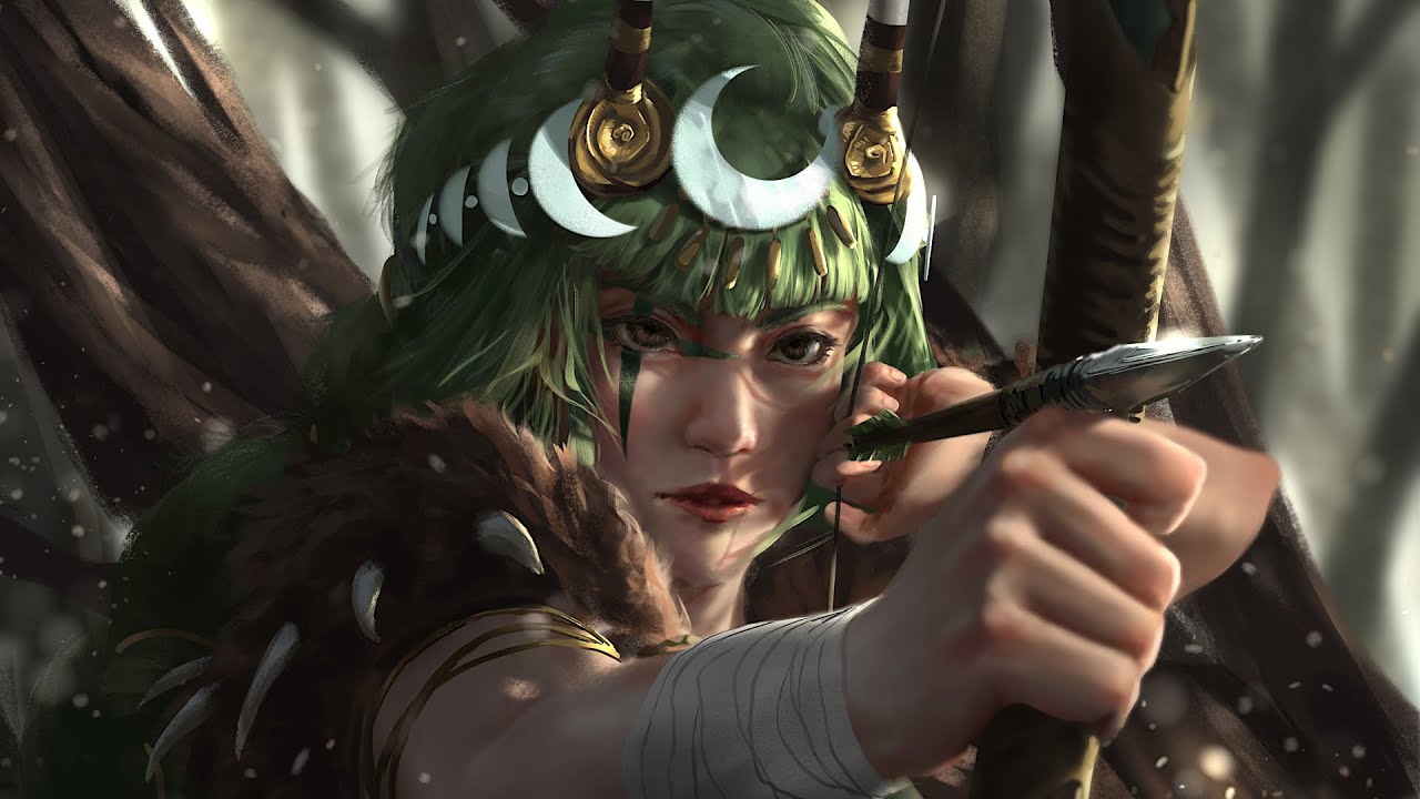 Artemis 2 - Digital Painting Process (Hades Fan Art) - YouTube