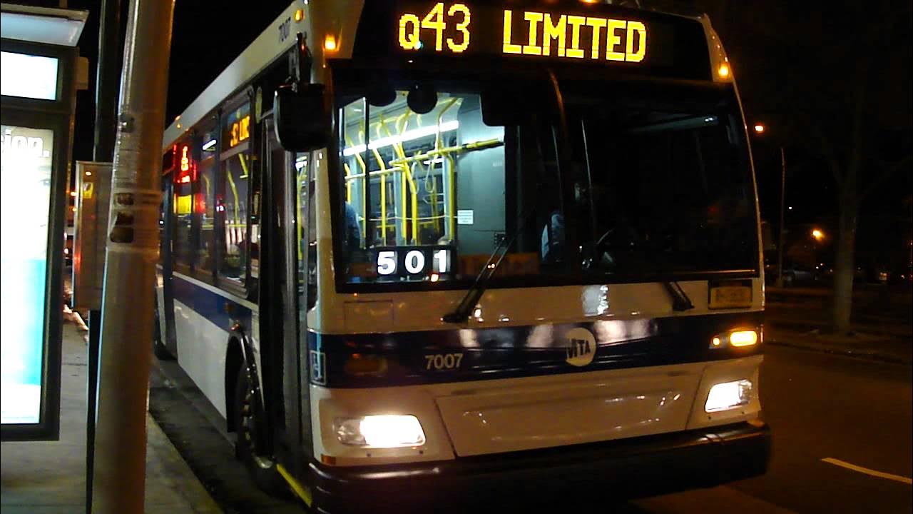 MTA New York City Bus: Orion VII 501 "3G" #7007 Q43 LTD @ Hillside Av and Springfield Blvd ...