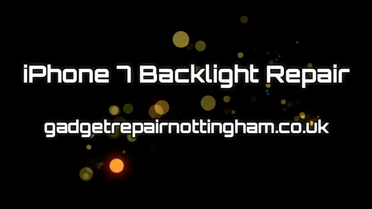 iPhone7 Backlight Repair - Burnt Filter - YouTube