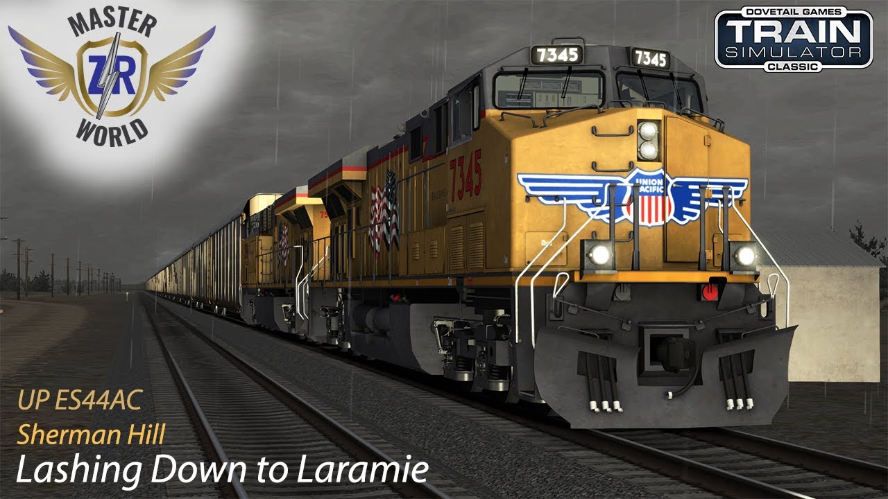 Lashing Down to Laramie - Sherman Hill - UP ES44AC - Train Simulator ...