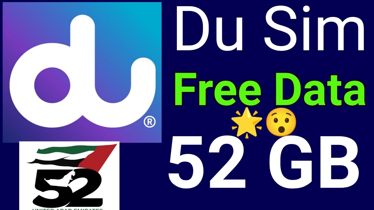 Du Sim Free 52 GB Internet National Day - YouTube