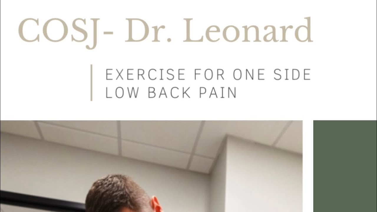 Exercises For One Sided Low Back Pain - YouTube