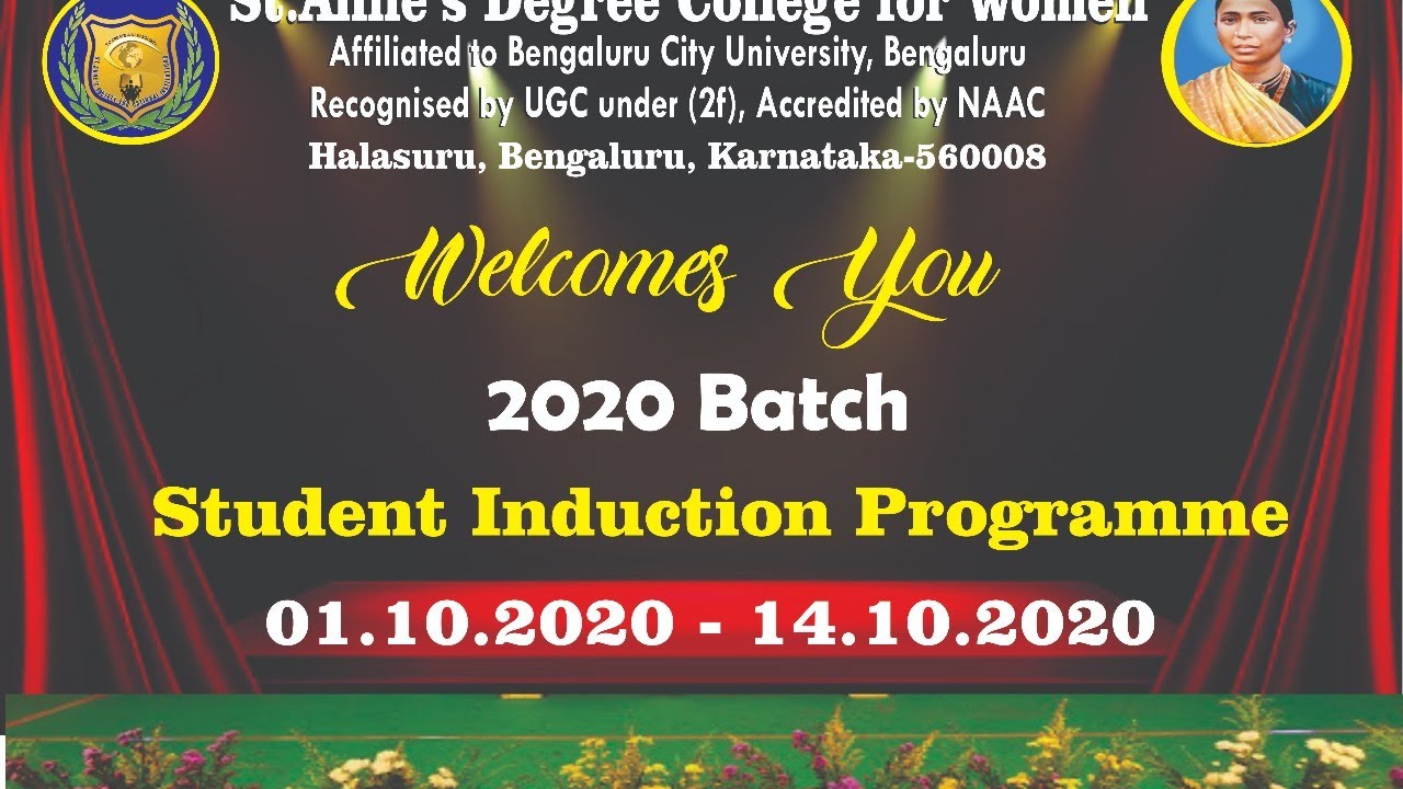 Student Induction Programme - 08.10.2020 (2020-21 Batch) - YouTube