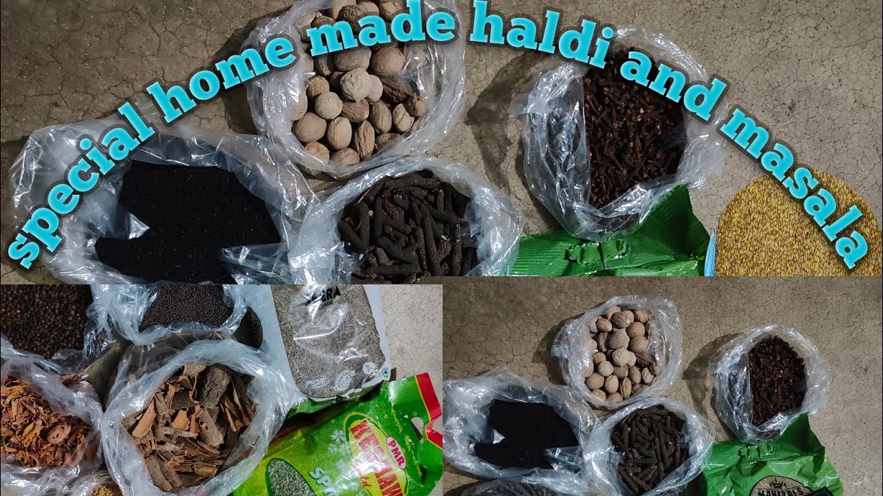 Home made haldi and masala powder @Pyaratopno283 - YouTube