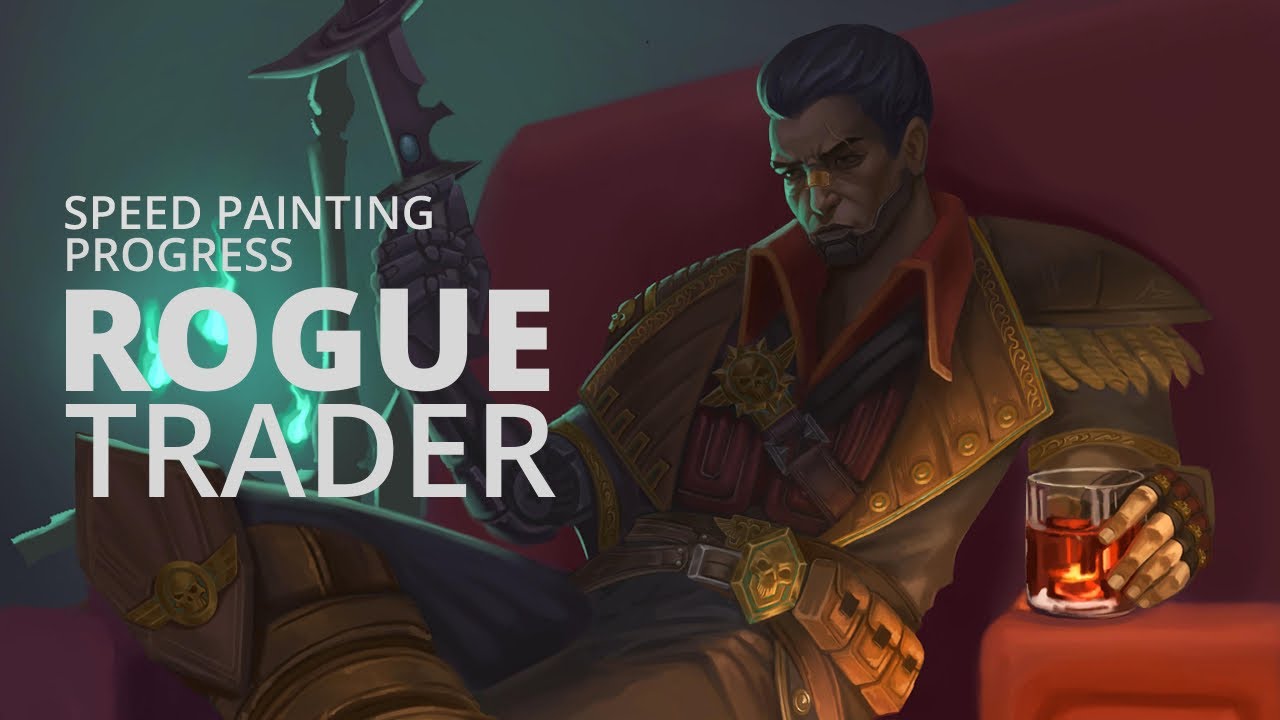 DIGITAL PAINTING - Rogue Trader WH40k speed paint - YouTube