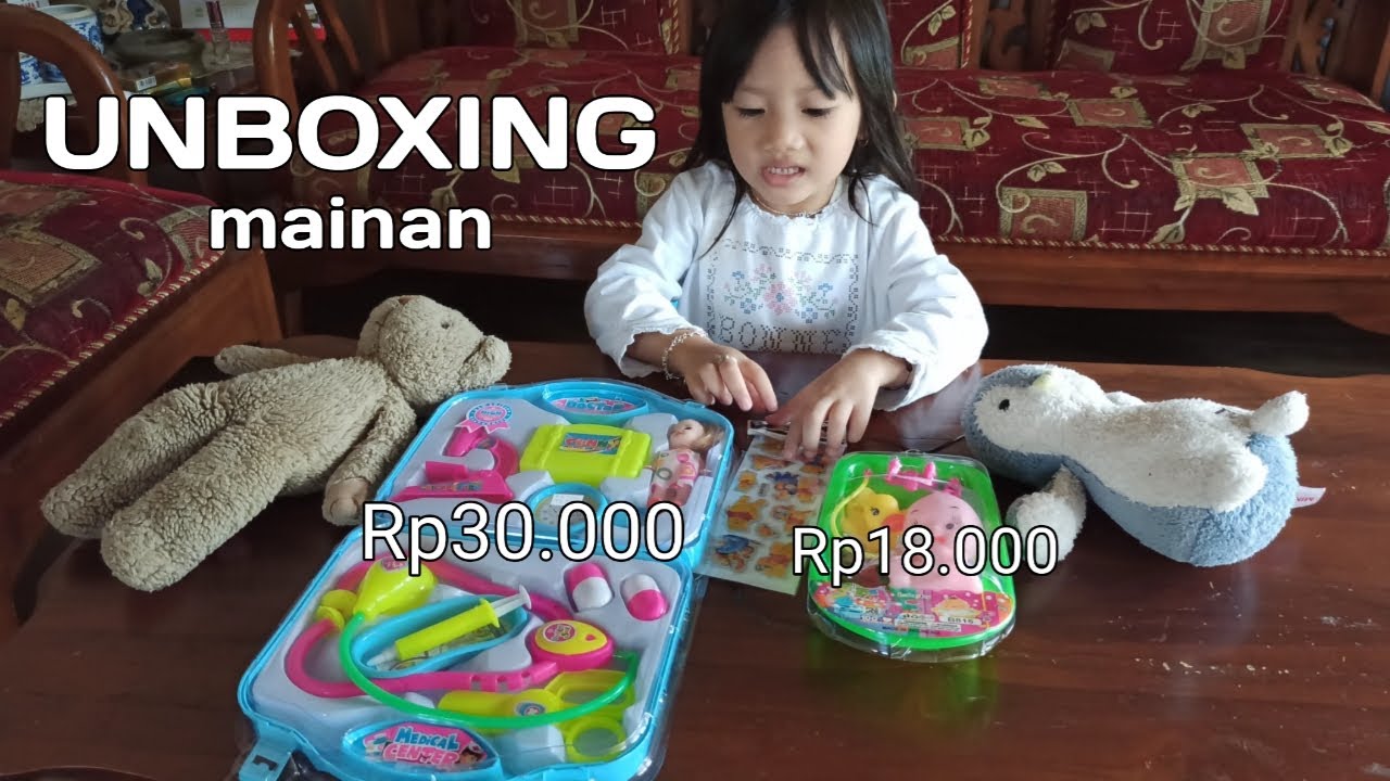 Unboxing mainan anak seharga 30 dan 18 ribu - YouTube