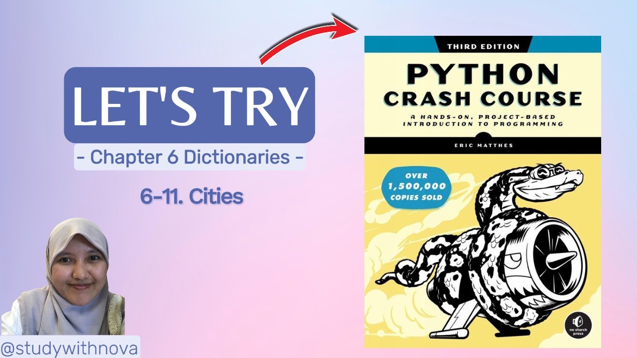 #25 Let's Code Python Crash Course | studywithnova - YouTube