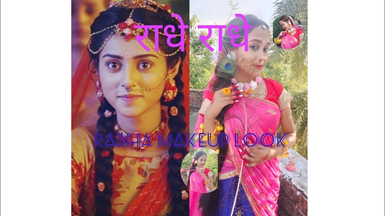 get ready with Radha//Radha full makeup tutorial//radha makeup look ...