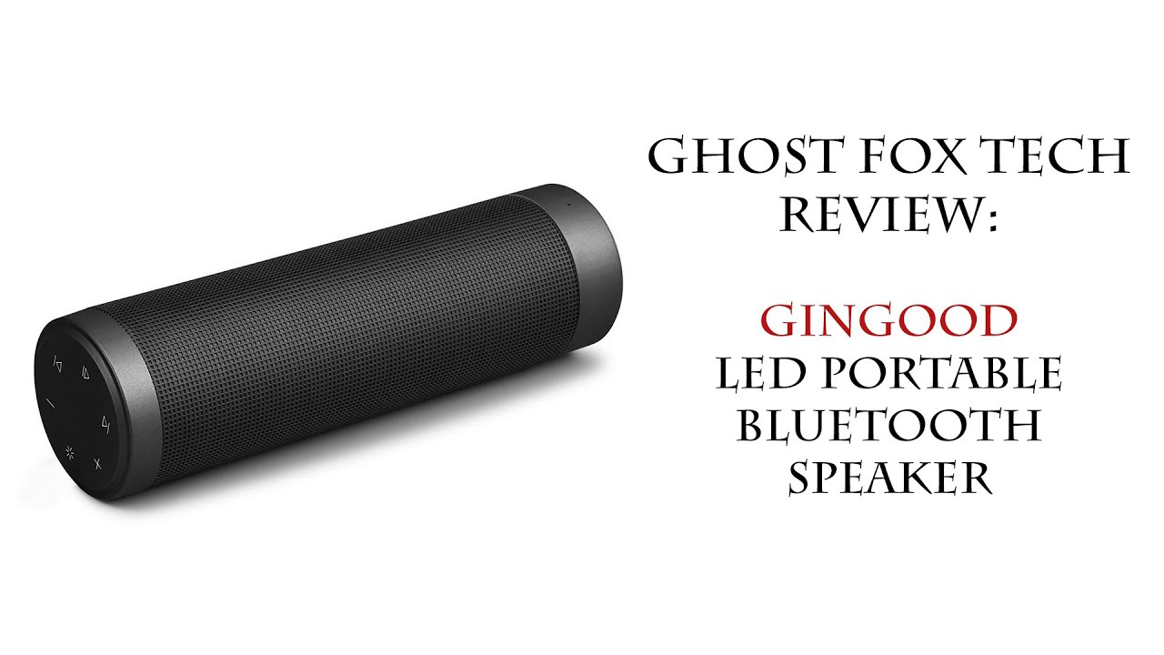 Gingood LED Portable Bluetooth Speaker - Review - YouTube