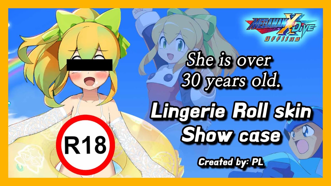 MEGA MAN X DiVE OFFLINE R18 LINGERIE ROLL SKIN SHOW CASE!! 록맨x다이브 오프라인 근황 - YouTube