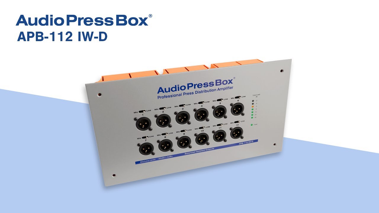 AudioPressBox APB-112 IW-D - YouTube