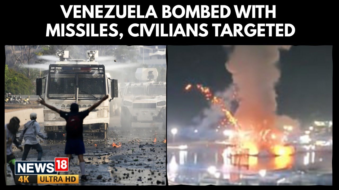 Trump Bombs Venezuela | Full-Scale War Hits Caracas, Civilians Targeted ...