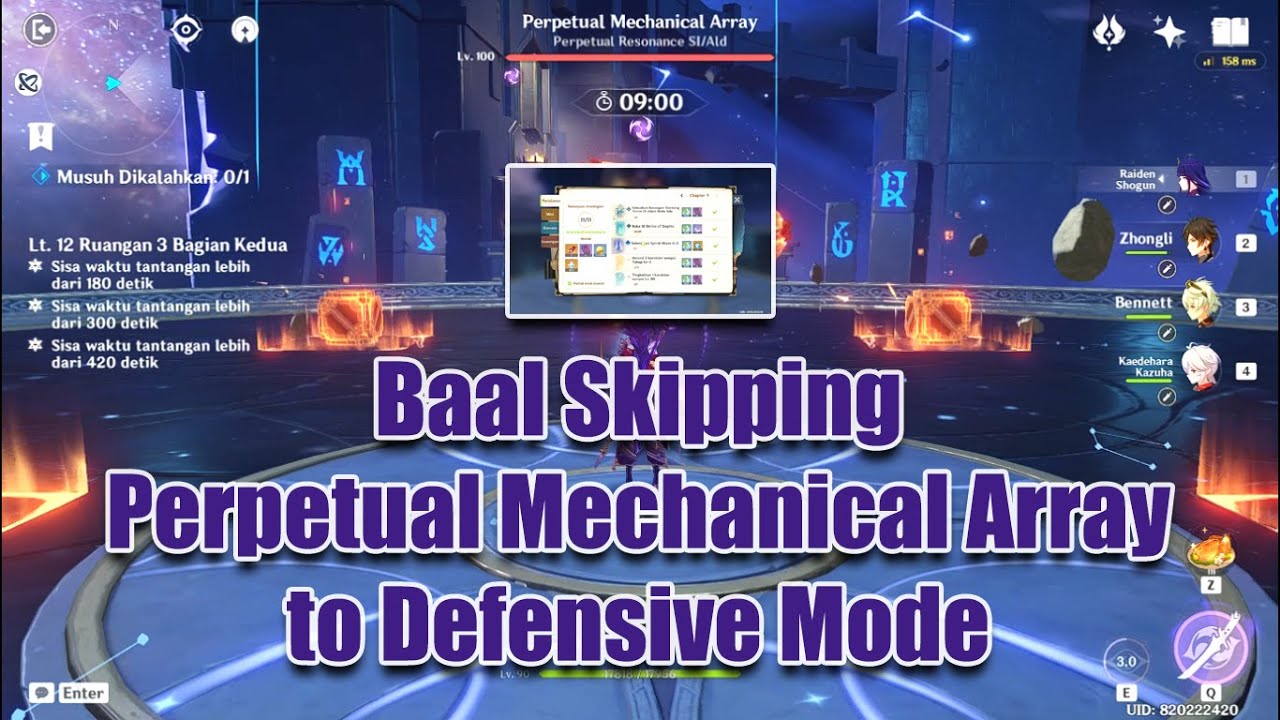 Baal Skipping Perpetual Mechanical Array to Defensive Mode Spiral Abyss ...