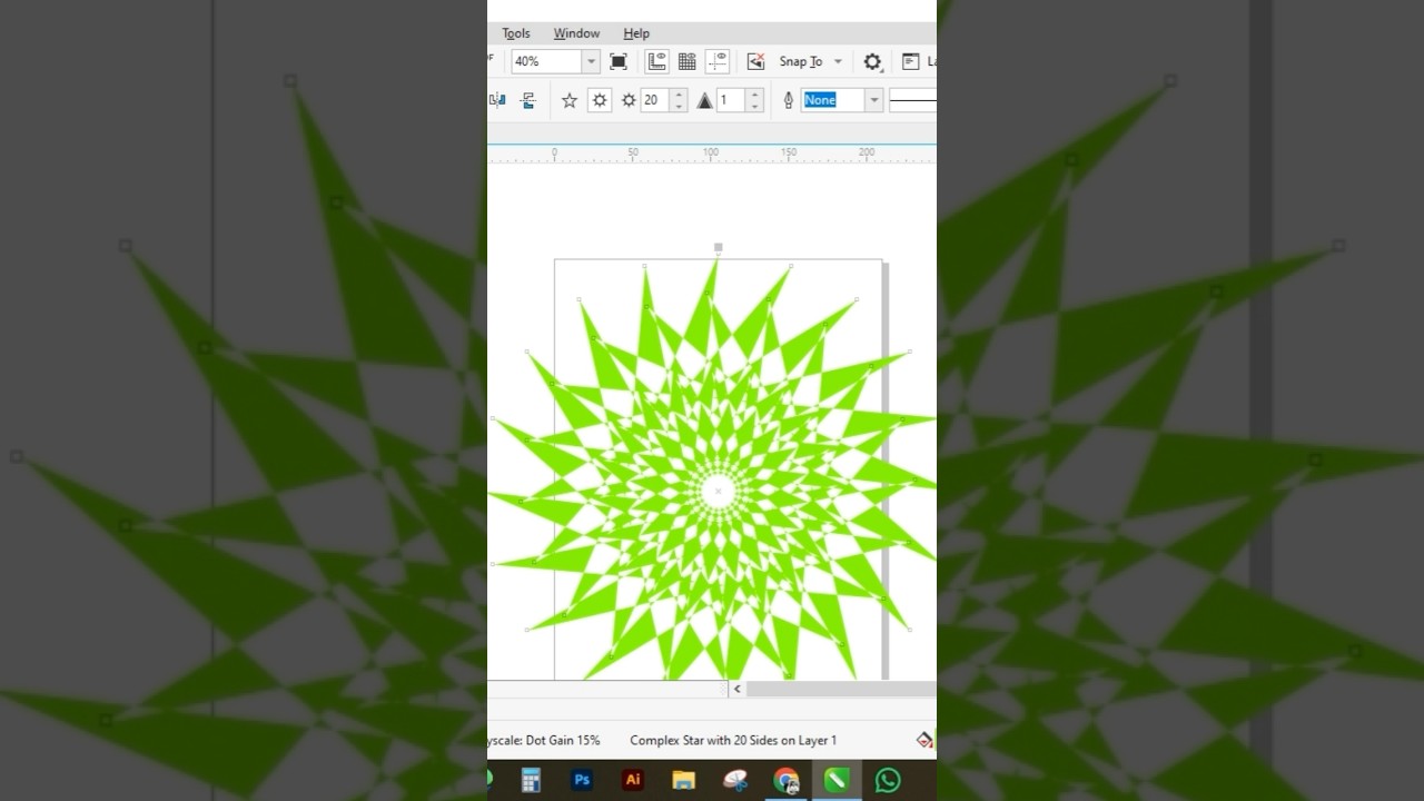 Unique Floral design with one click in coreldraw #coreldrawtutorial # ...