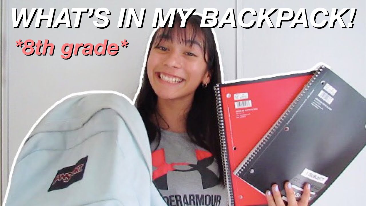 WHAT'S IN MY BACKPACK 8th grade 2020/ 8th grade SCHOOL SUPPLIES 2020 ...