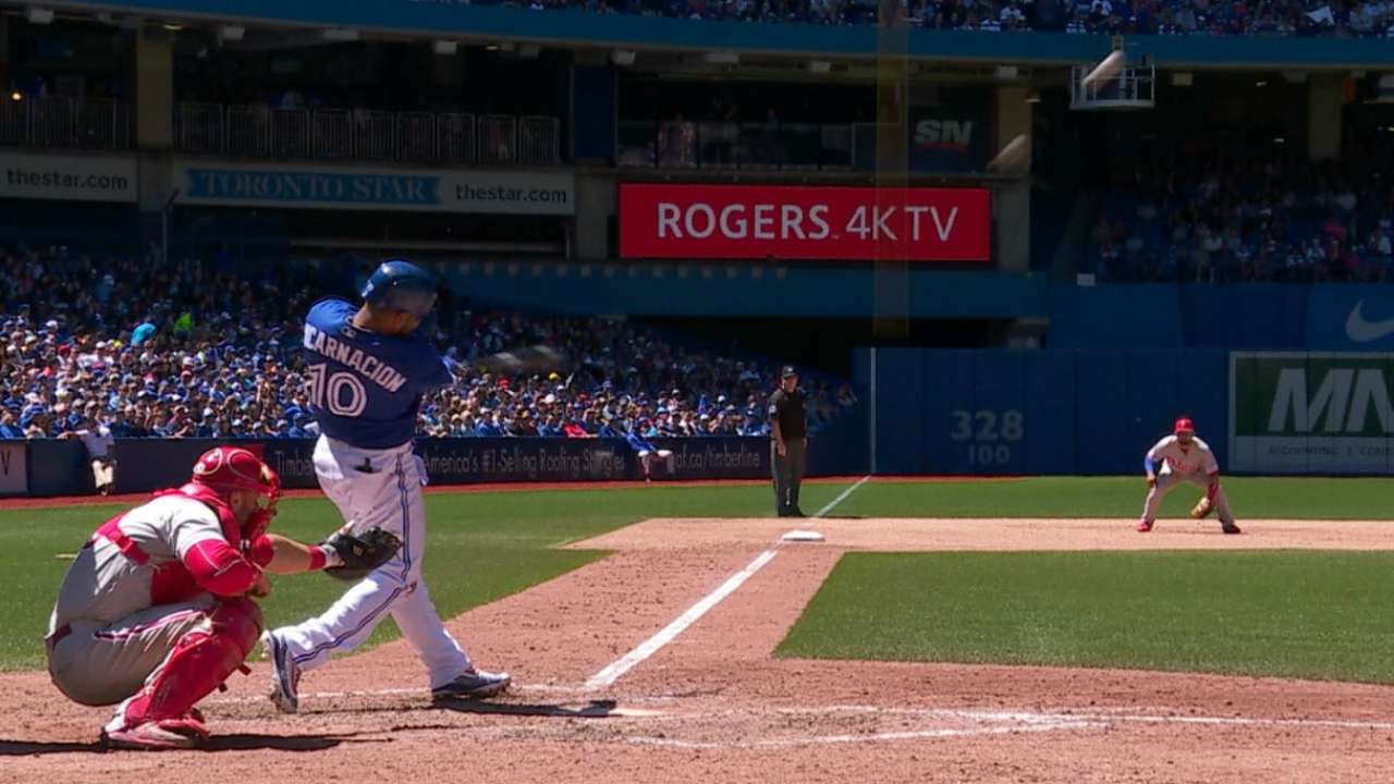 PHI@TOR: Blue Jays smack four home runs vs. Phillies - YouTube