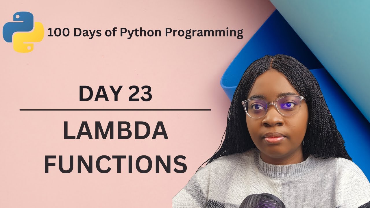 Lambda Functions 100 Days Of Python Programming Day 23 Youtube 1775