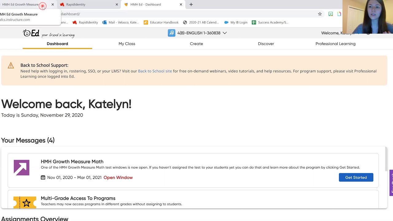 HMH Ed Growth Measure Instructions - YouTube