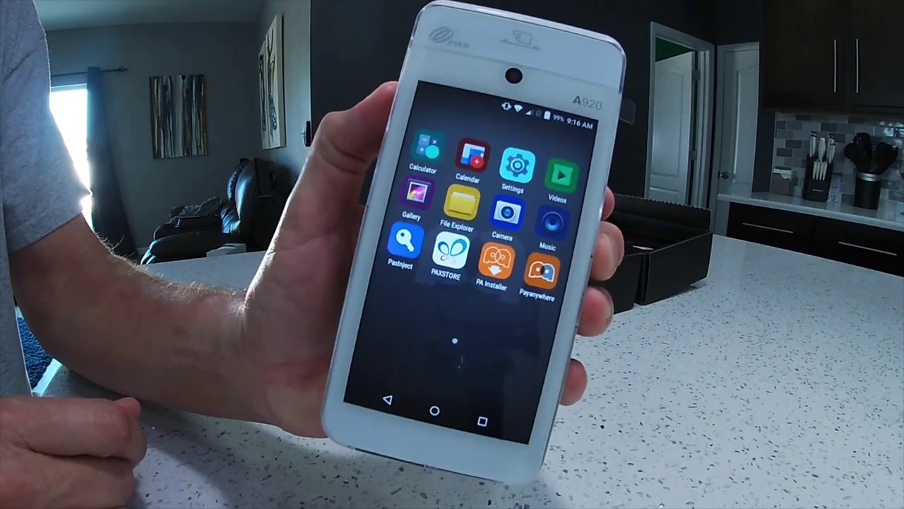 PAX A920 FREE Handheld wireless POS terminal. - YouTube