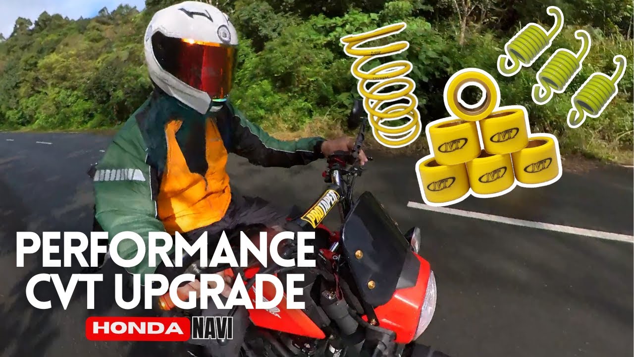 HONDA NAVI CVT Flyball & Springs UPGRADE - YouTube