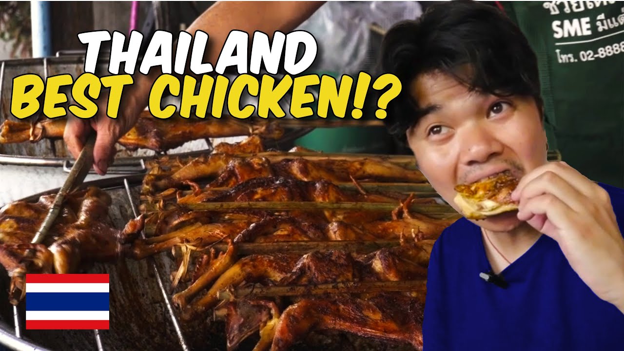 We Tried This Famous Grilled Chicken in Khon Kaen Thailand - YouTube