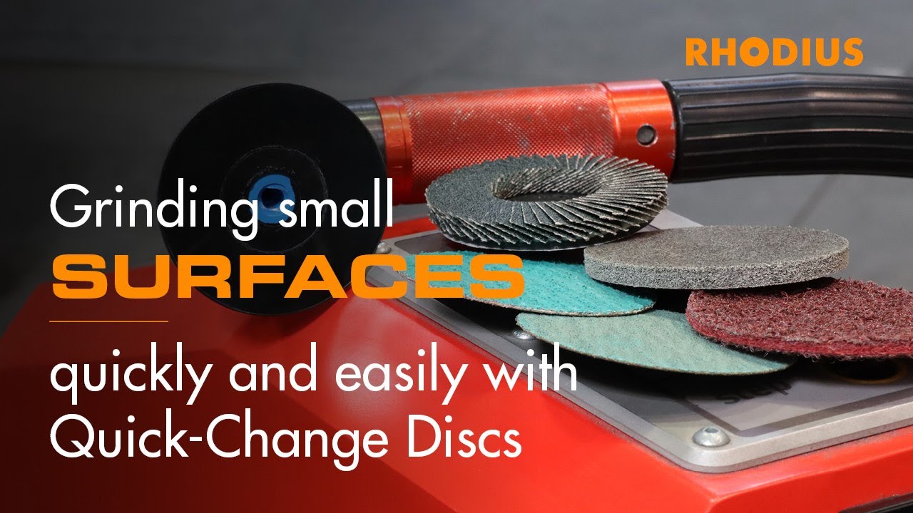 Grinding small surfaces – quickly and easily with Quick-Change Discs ...