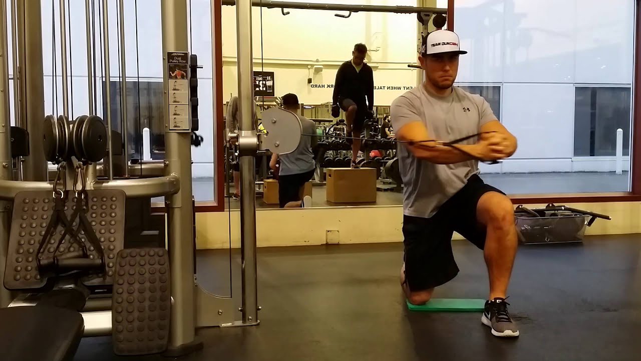 Split Kneeling Cable Woodchop - YouTube