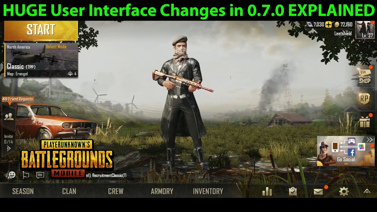 HUGE User Interface Changes in PUBG Mobile 0.7.0 EXPLORED | PUBG Mobile ...