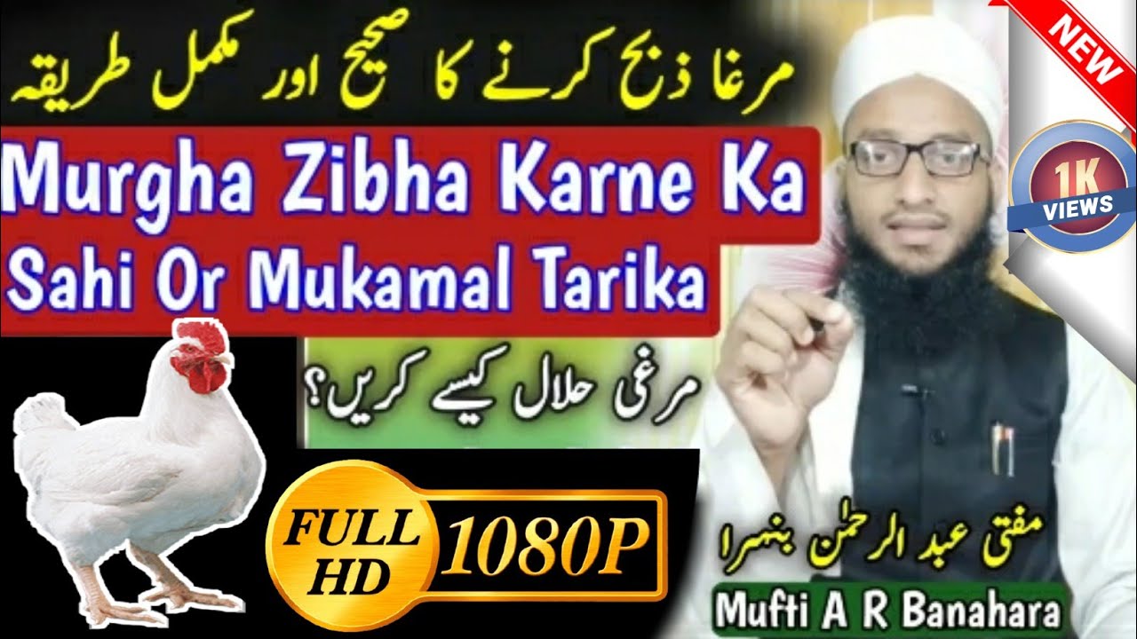 Murga Jaba Karne Ka Islamic Tarika | Murga/Murgi Jaba Kare Ki Dua In ...