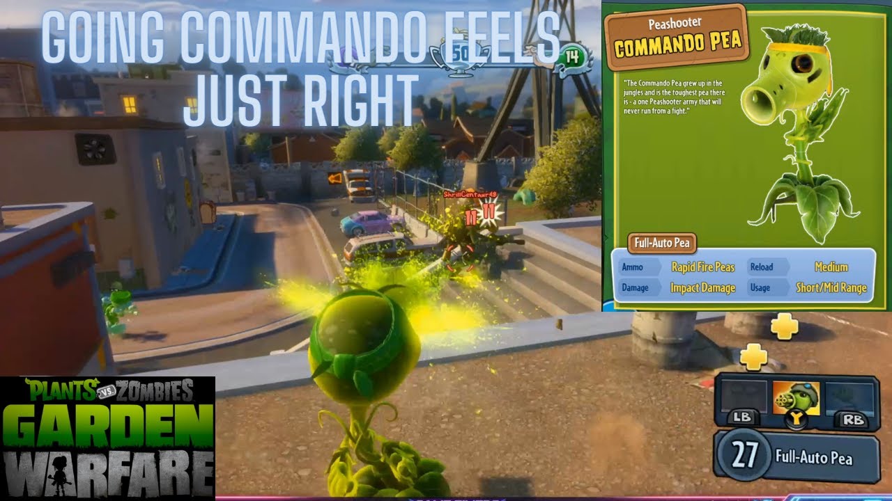 Can Commando Pea Be Viable | PvZ Garden Warfare | Commando Pea - YouTube