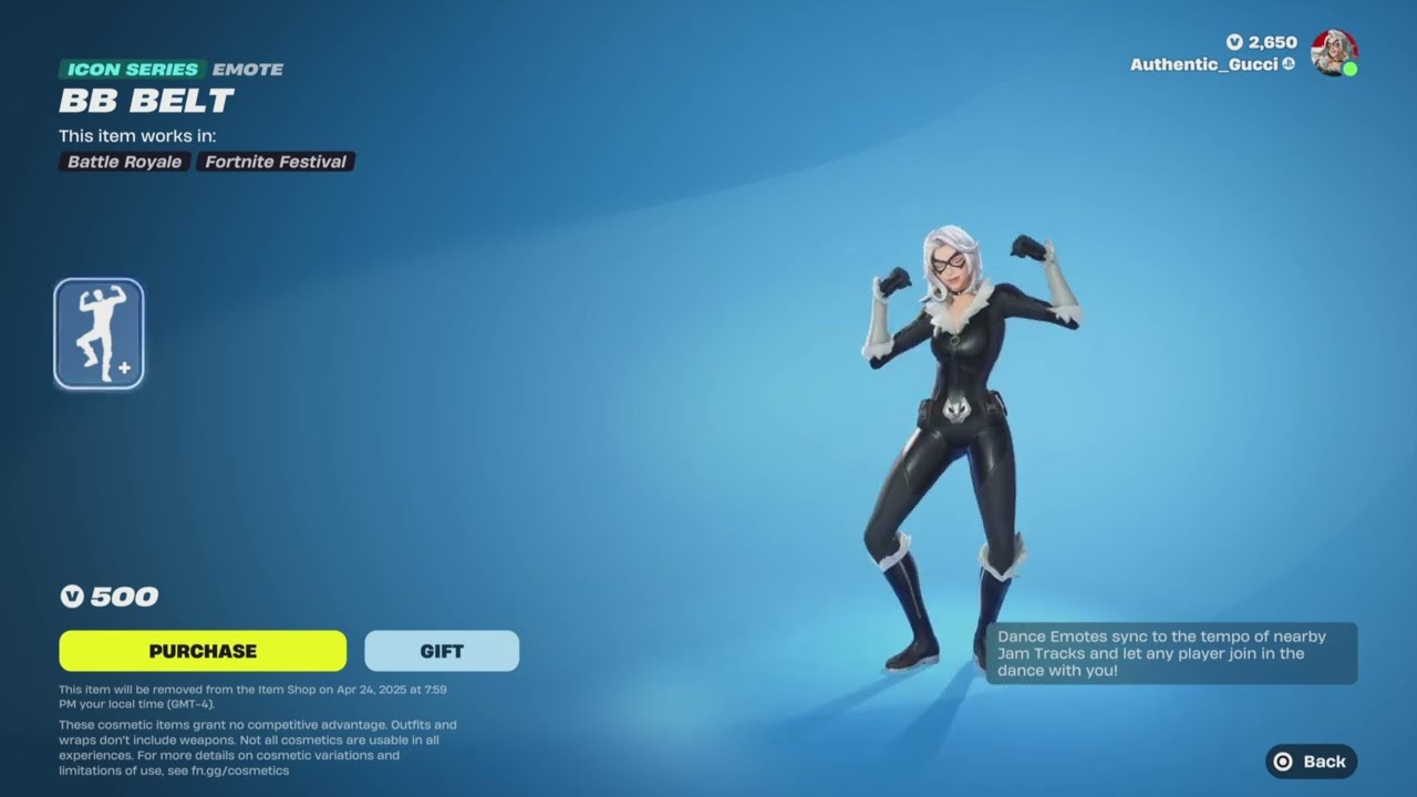 NEW Fortnite Emote ( BB Belt ) Ft Ice Spice - YouTube