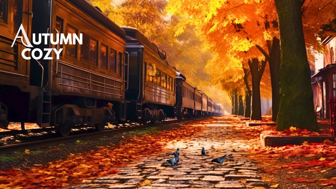 Autumn Sounds Heal The Heart🍁The Sound Of Falling Leaves & Birdsong ...