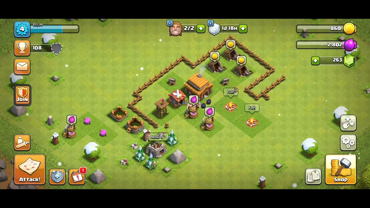 Clash of Clans first game - YouTube