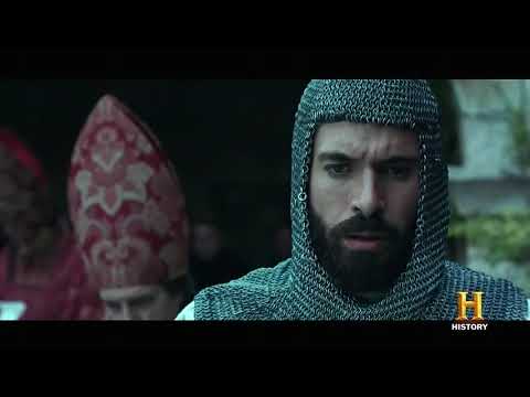 Knightfall History 1x03 Promo  The Black Wolf and the White Wolf