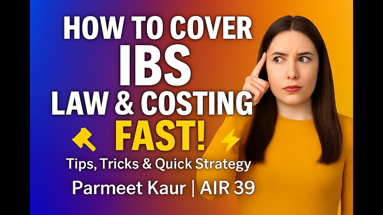 IBS Law & Costing Made Easy | High Scoring Strategy for Students - YouTube
