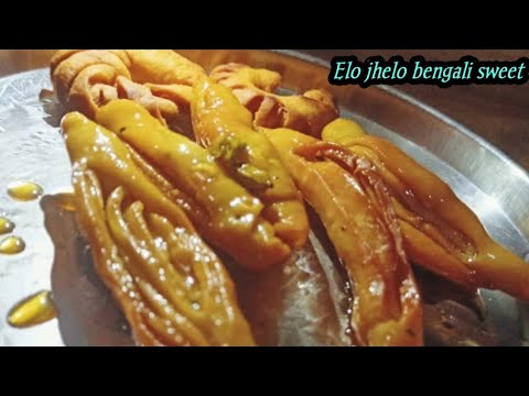 Elo Jhelo Nimki/Elo Jhelo Recipe In Bengali/Bengali Sweet Elo Jhelo ...