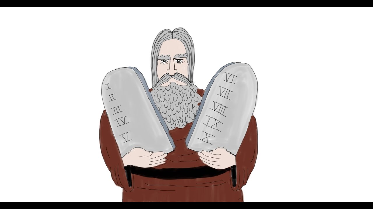 Learn to Draw Moses with the Ten Commandments! - YouTube