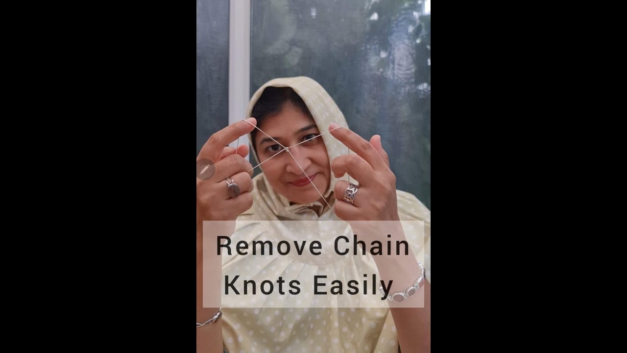 Remove Chain Knots Easily - YouTube