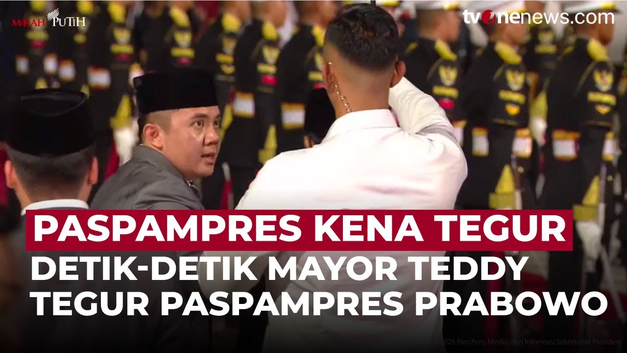 Momen Mayor Teddy Tegur Paspampres yang Payungi Prabowo Saat Temui Erdogan | OneNews Update ...