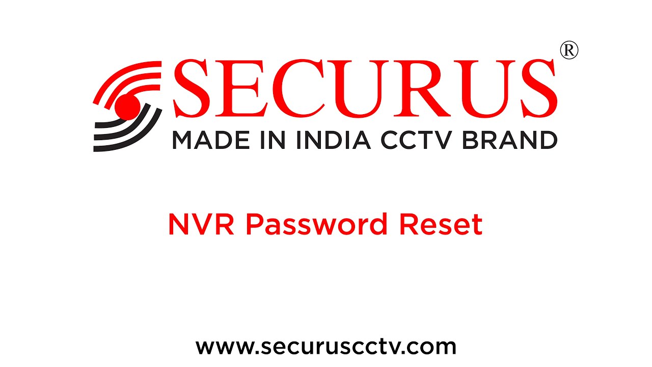 Securus CCTV - How to Reset NVR Password - YouTube