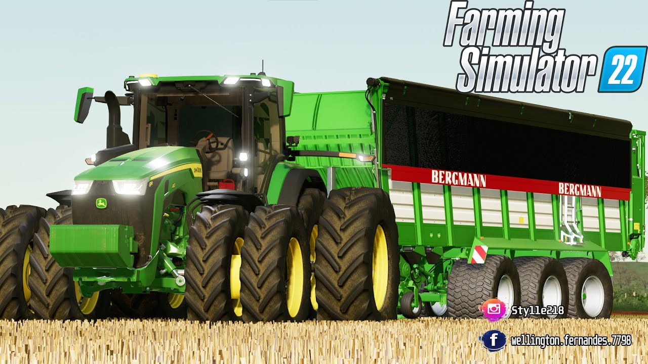 TRABALHEI PUXANDO SILAGEM NO JD 8400R 🚜| Amigos do FS | Farming ...